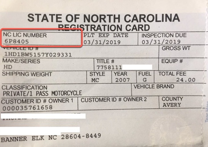 North Carolina License Plate Lookup FREE History Report